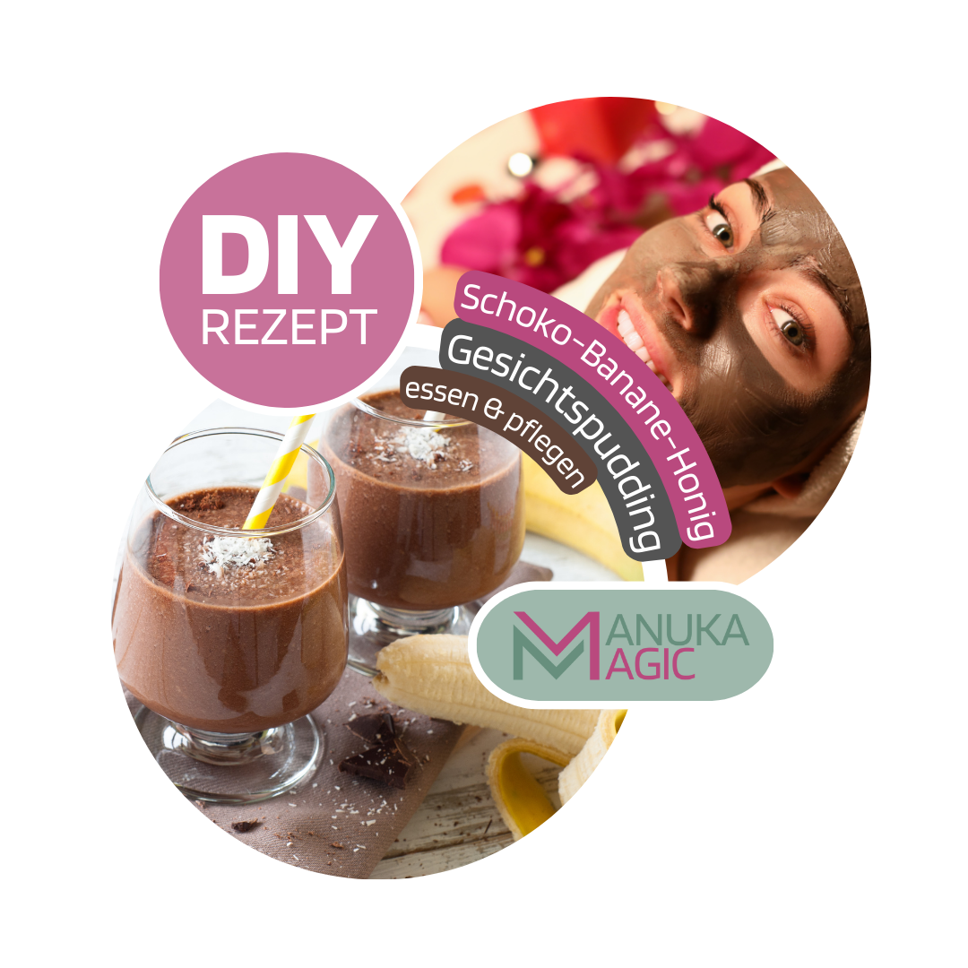 YummyGlow DIY Gesichtspudding: Bananen-Schoko-Puddingmaske mit Manuka Honig | Manuka Magic ...
